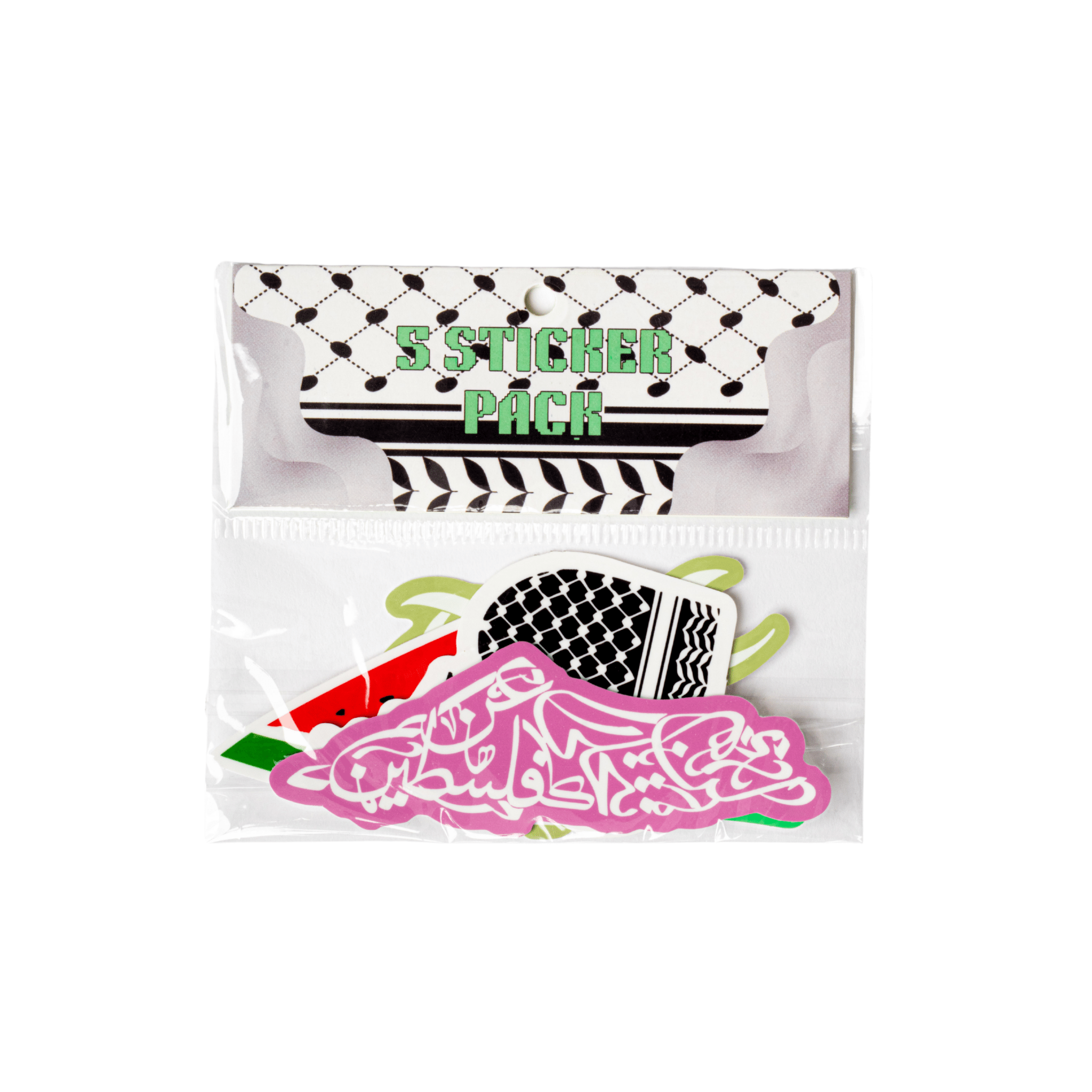 5 Stickers Palestine Bundle Pack – Wear The Peace